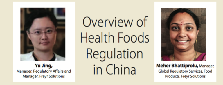 Overview of Health Foods Regulation in China - FFOODS Spectrum