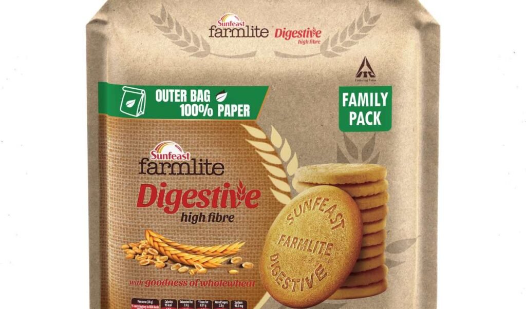 ITC Sunfeast launches 100% paper bag packaging - FFOODS Spectrum
